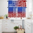 American Flag Kitchen Curtains and Valances Set, Vintage Stripes Retro ...