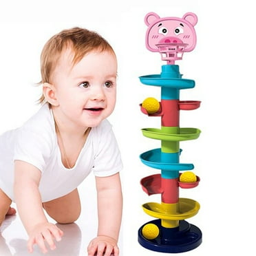 Ball Drop Toy Ball Ramp Ball Drop and Roll Swirling Tower, Educational ...