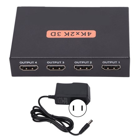 ANGGREK 4 Port Splitter, Easy Connection HD Multimedia Splitter For ...