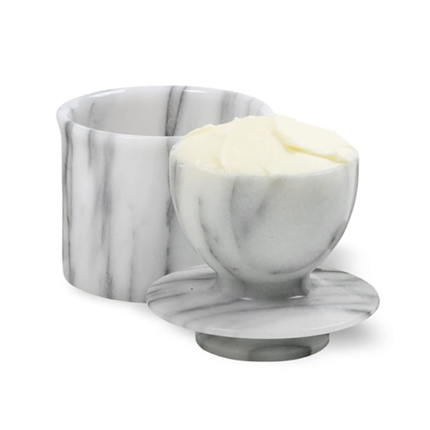 Butter Keeper Norpro Marble, color blanquecino, capacidad para 1 barra ...