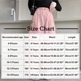 AHTJRT Girls Wide Leg Pants Elastic Waist Baggy Wide Leg Adjustable ...