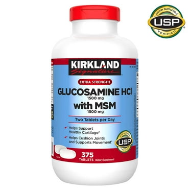 Kirkland Signature Extra Strength Glucosamine with MSM, Joint Health ...