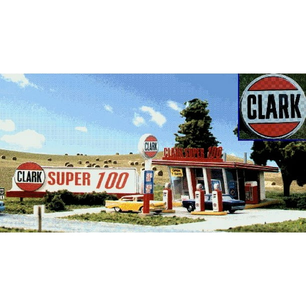 HO Clark Gas Station Kit - Walmart.com