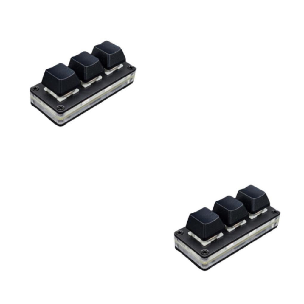Inteprter Inicio 3 botones copia teclado para juegos USB mecánico Mini ...