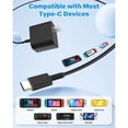 Switch 2 Charger 60W AC Adapter with 5 FT USB-C Cable – Fast Charging ...