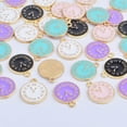 50pcs 5 Colors Alloy Enamel Alarm Clock Charms Cartoon Student Watch ...