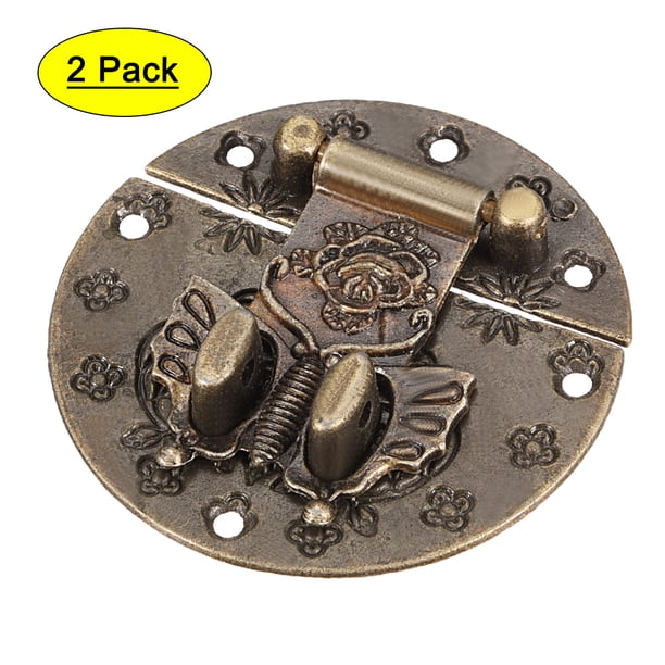 Uxcell Wood Case Chest Box Rectangle Clasp Closure Hasp Latches Bronze ...