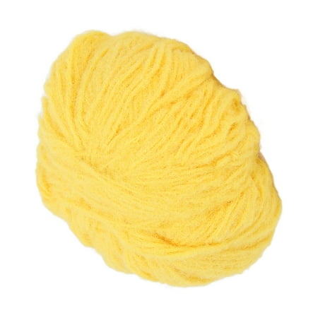 Wool Knitting Yarn, DIY Knitting Yellow Wool Yarn For Beginners For DIY ...
