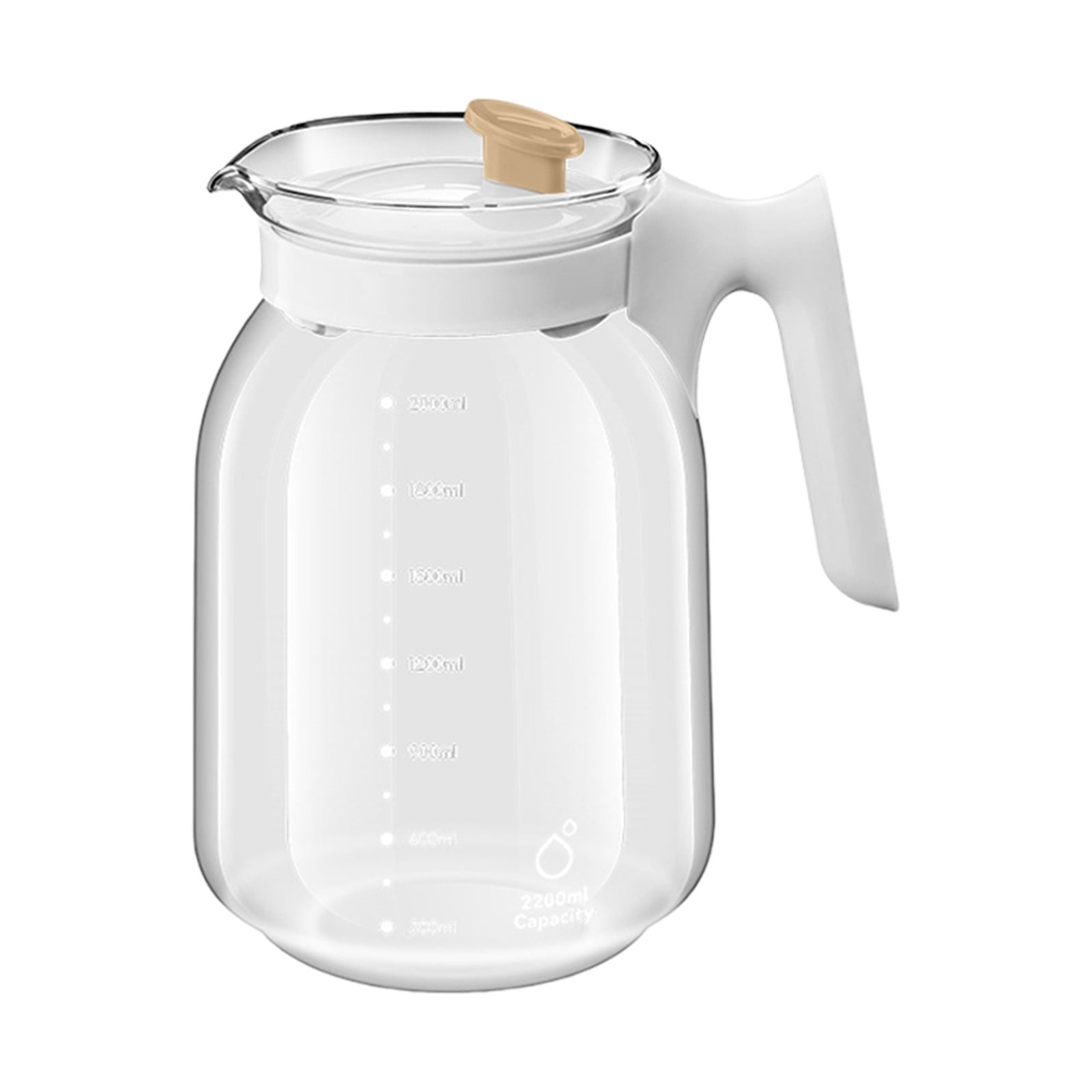 Click here for Unbranded Large Capacity 2.2l Glass Pitcher For Co... prices
