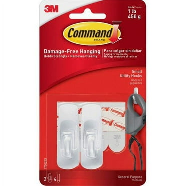 Command Jumbo Hook 6 Hooks, Quartz - Walmart.com