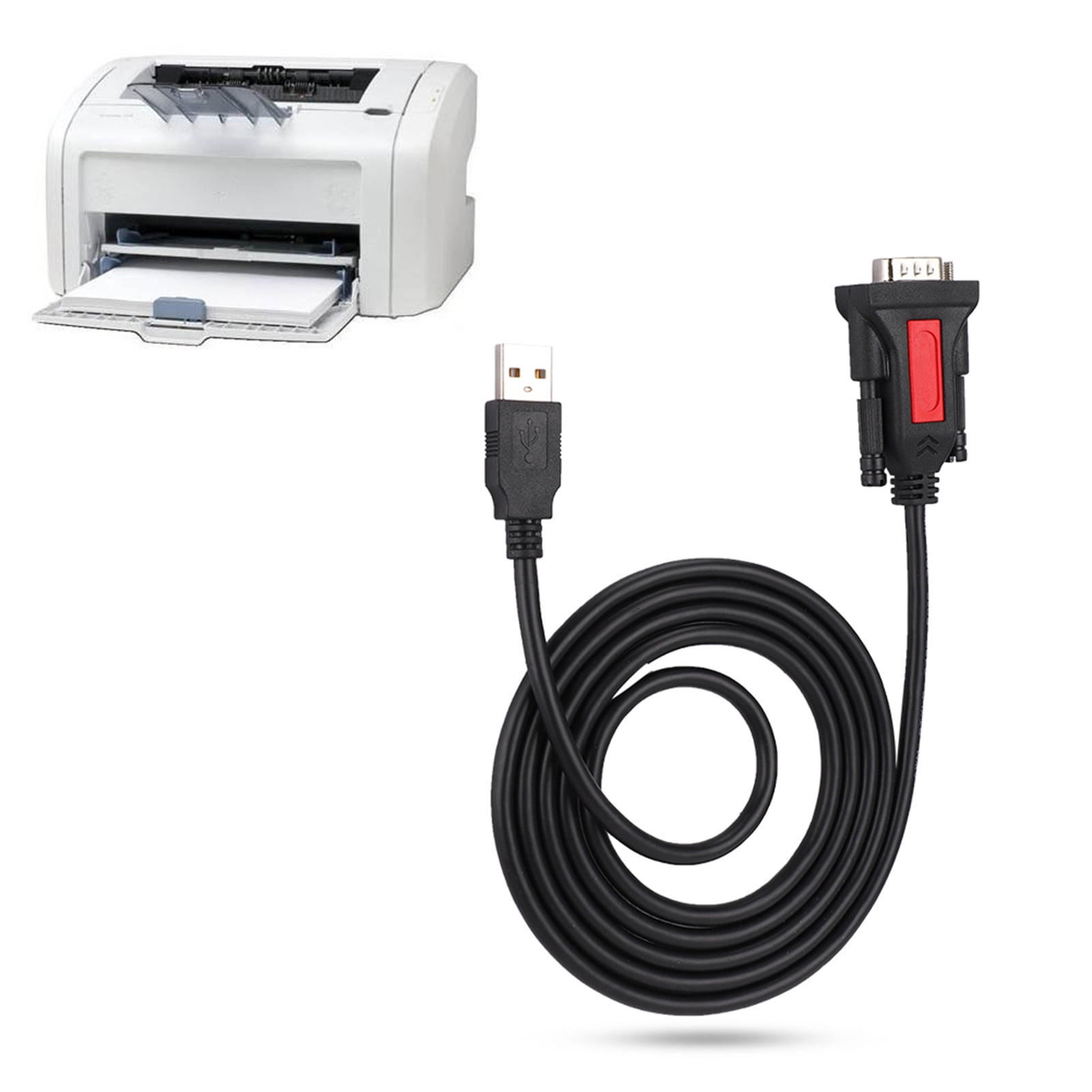 USB To 232 Cable Printer Serial Cable, Printer Connector Cable, USB To ...