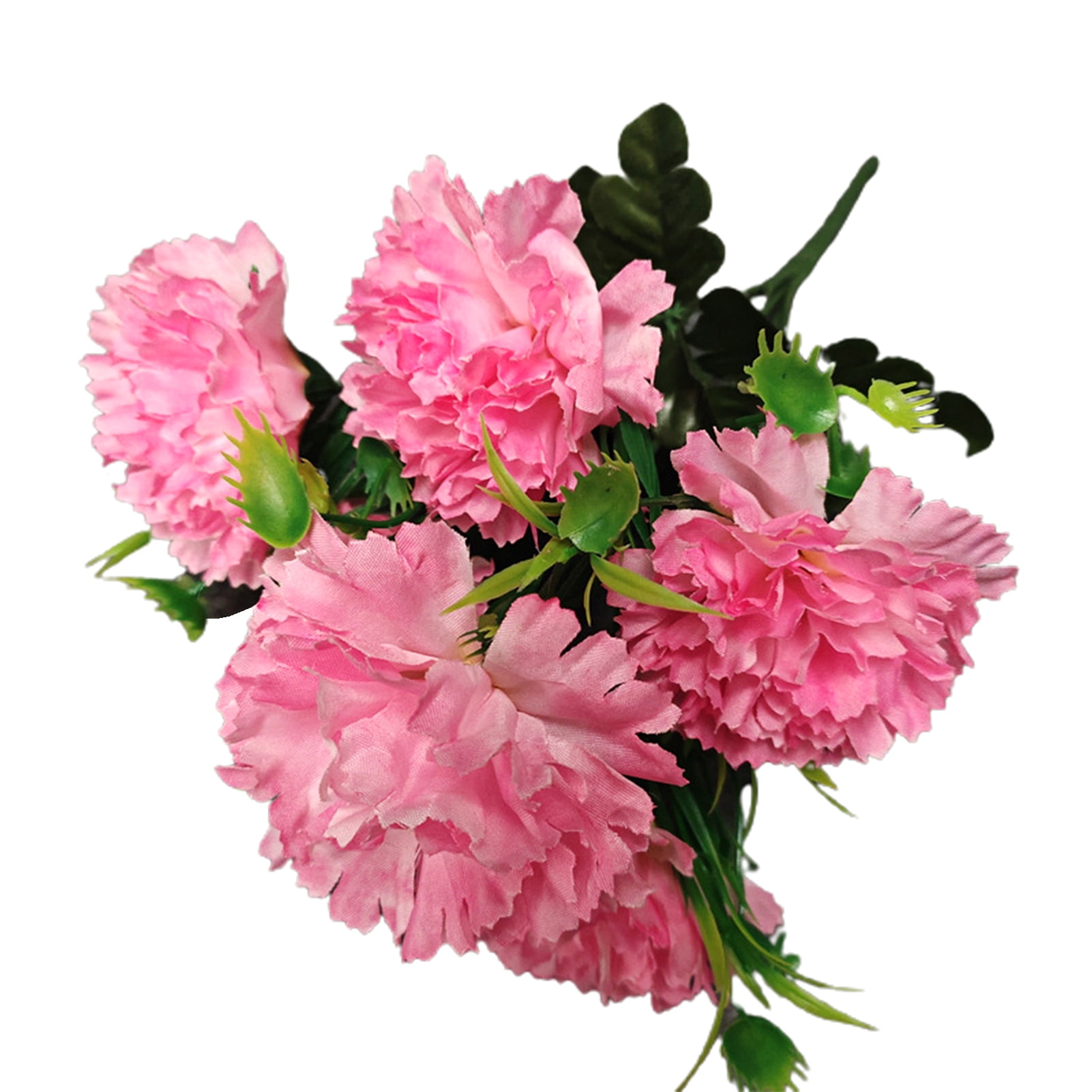 Farfi 1Pc Simulation Carnation Realistic Look Vibrantly Colored 6 Heads ...
