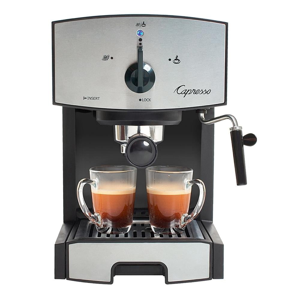 Cafetera de Espresso y Capuchino Capresso EC50 10 Tazas Acero Inox ...