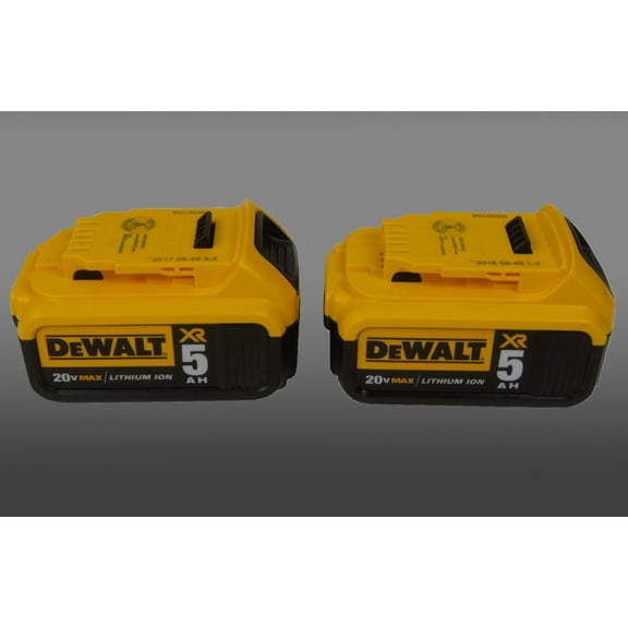 DEWALT 20V Max XR 20V Battery, 5.0-Ah, 2-Pack (DCB205-2) - Walmart.com