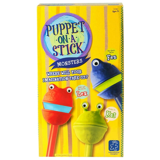 Educational Insights Monsters Puppet-on-a-Stick (Set of 3) - Walmart ...