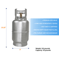 Flame King 10lb Aluminum Propane Tank with OPD Valve, Corrosion ...