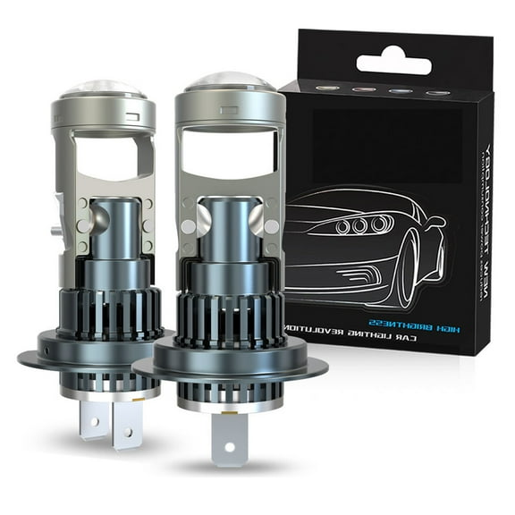 Mini 9005 HB3 Bi-LED Projector Lens Hi-Lo Beam Bulbs Lamp Light LED ...