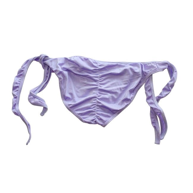 Flirtzy Flirtzy 15008 Lavender Lycra Lined Tie Sides Ruched Scrunch