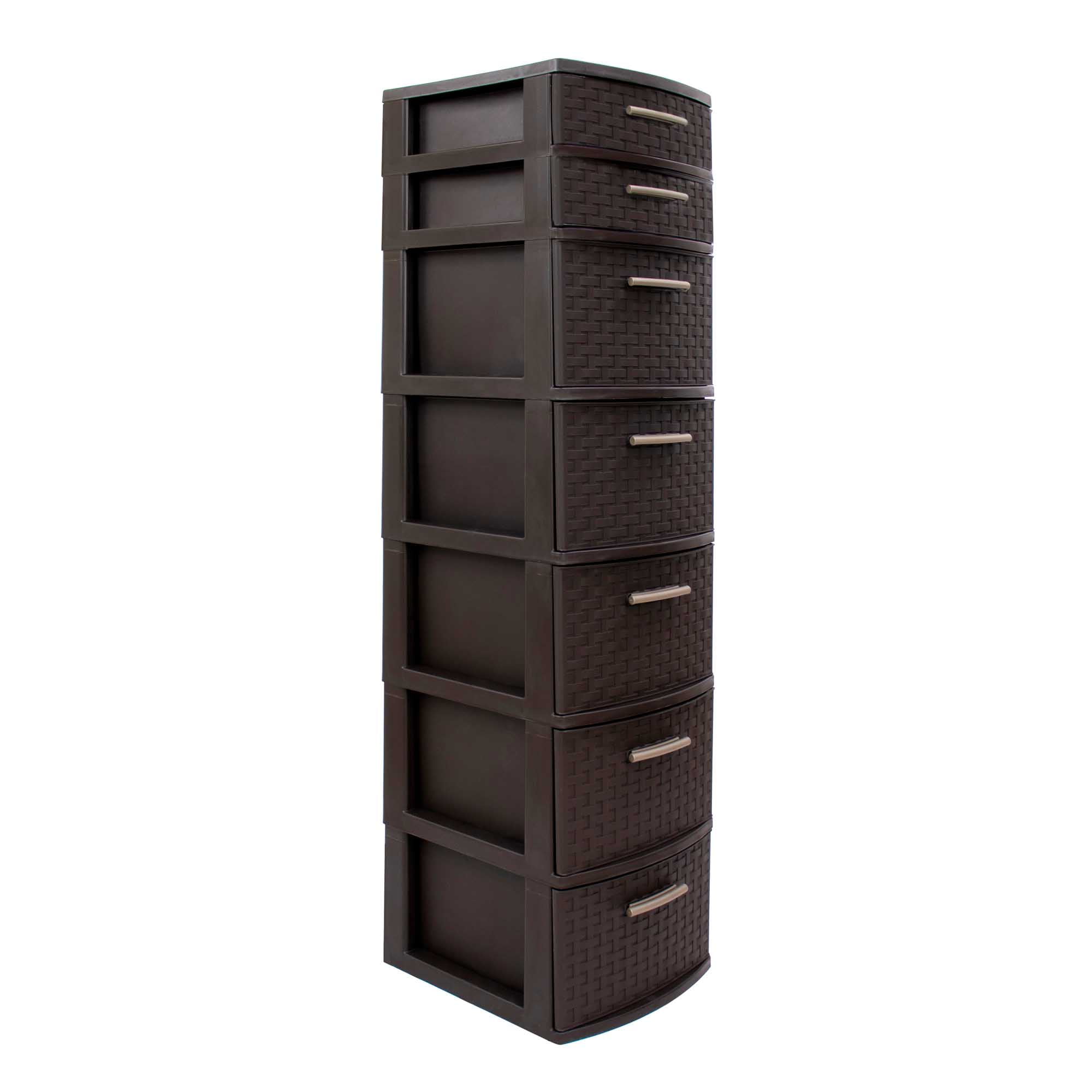 Cajonera Tipo Rattan 7 niveles Wengue MQ 454-WENGUE | Walmart en línea