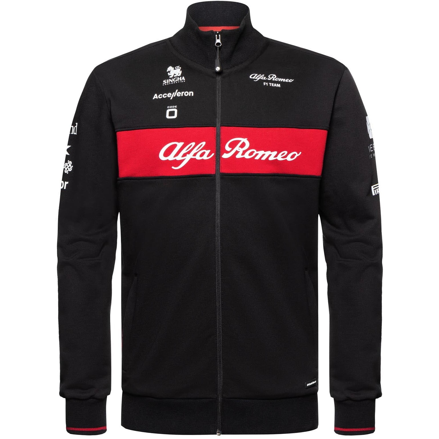 Alfa Romeo Racing F1 2023 Men's Team Full Zip Sweat Jacket - Black ...