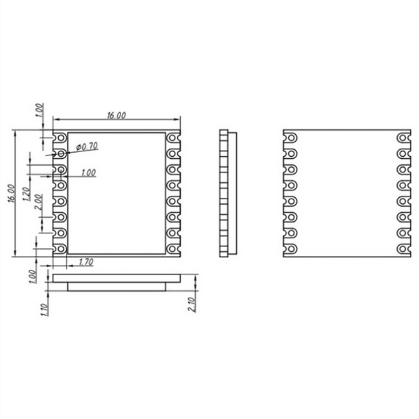 Módulo LoRa LLCC68 CC68-C1 de 150 Mhz, 160 MW, 5 Km Completo en Lugar ...