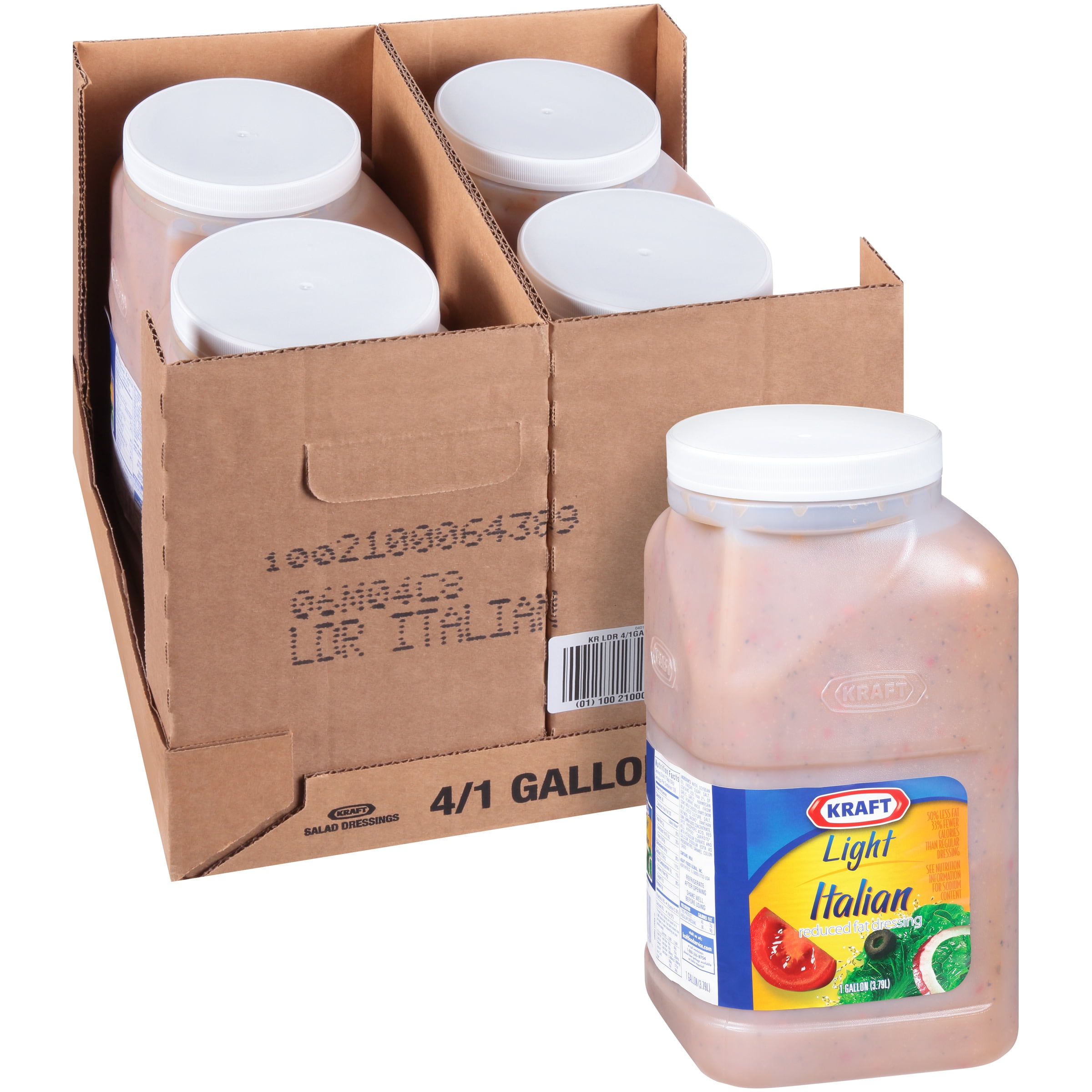KRAFT Bulk Reduced Fat Italian Salad Dressing, 1 gal. Jug (Pack of 4 ...