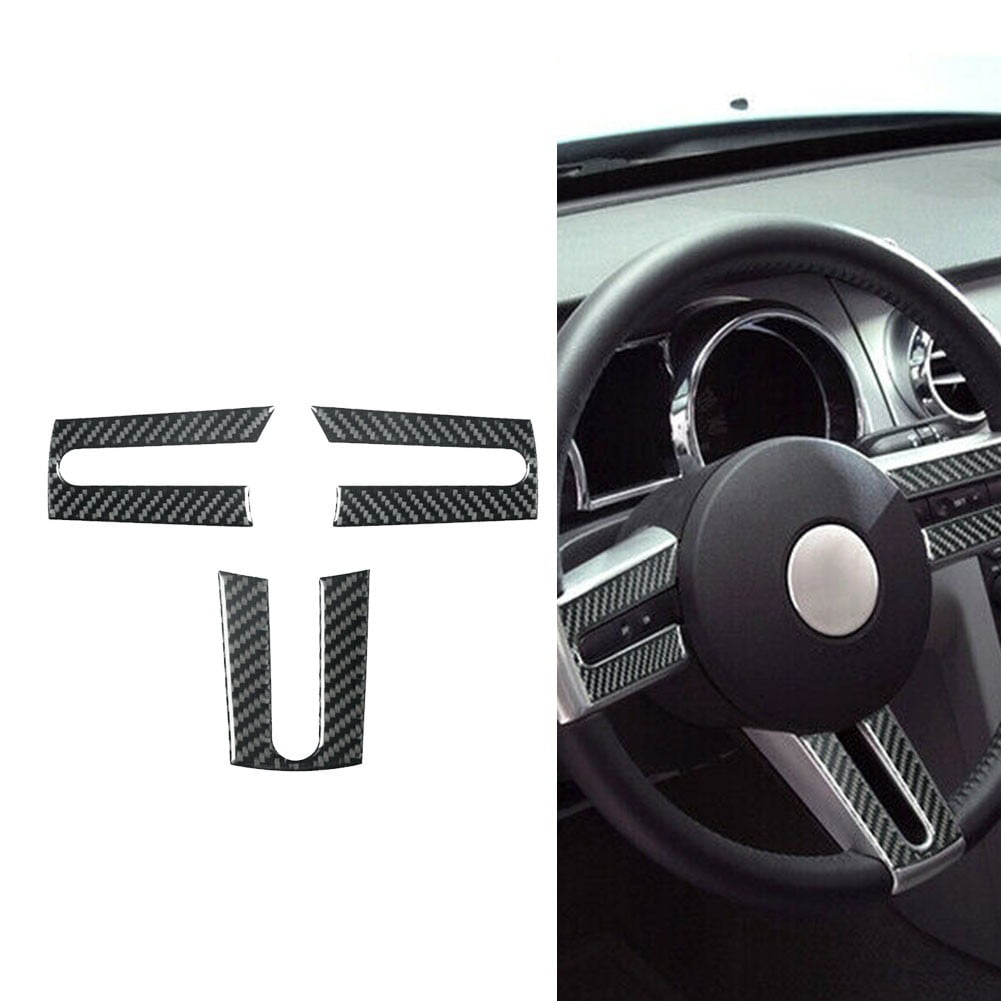 Click here for Lefu 3pcs Carbon Fiber Interior Steering Wheel Cov... prices