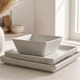 Stone Lain Grace 12-Piece Dinnerware Set Stoneware, Service for 4 ...