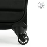 iFLY Softside Fibertech Lugagge, 24" Checked Luggage, Black - Walmart.com