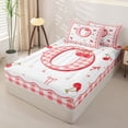 Catabedysis Red Cherry Pattern Zipper Full Size Comforter Sets with ...
