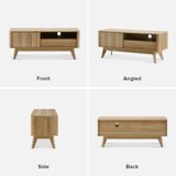 Mopio Brooklyn Mid-Century Modern 47" TV Stand for TVs up to 50", Oak ...