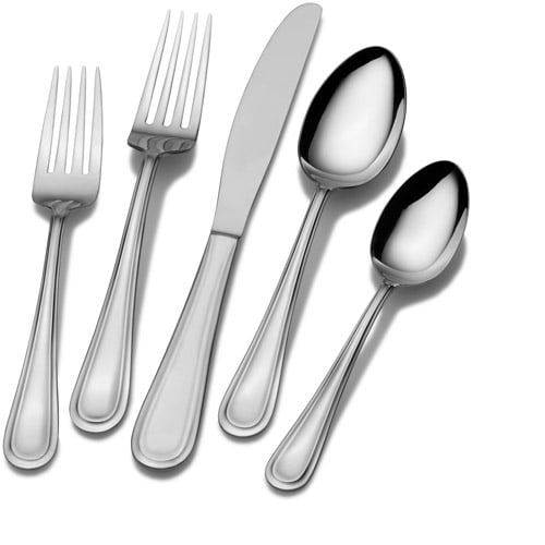 International Silver Forte 20-Piece 18/0 Stainless Steel Flatware Set ...