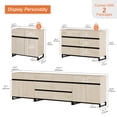 WAMPAT 3-in-1 Modern Sideboard Buffet with 6 Drawers and Adjustable ...