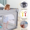 Baby Playpen,79''x 59''x 26'' Large Baby Pen, Breathable Mesh, Safe and ...