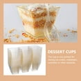 OUNONA Golden Plastic Dessert Cups for Home Use Perfect for Ice Cream ...