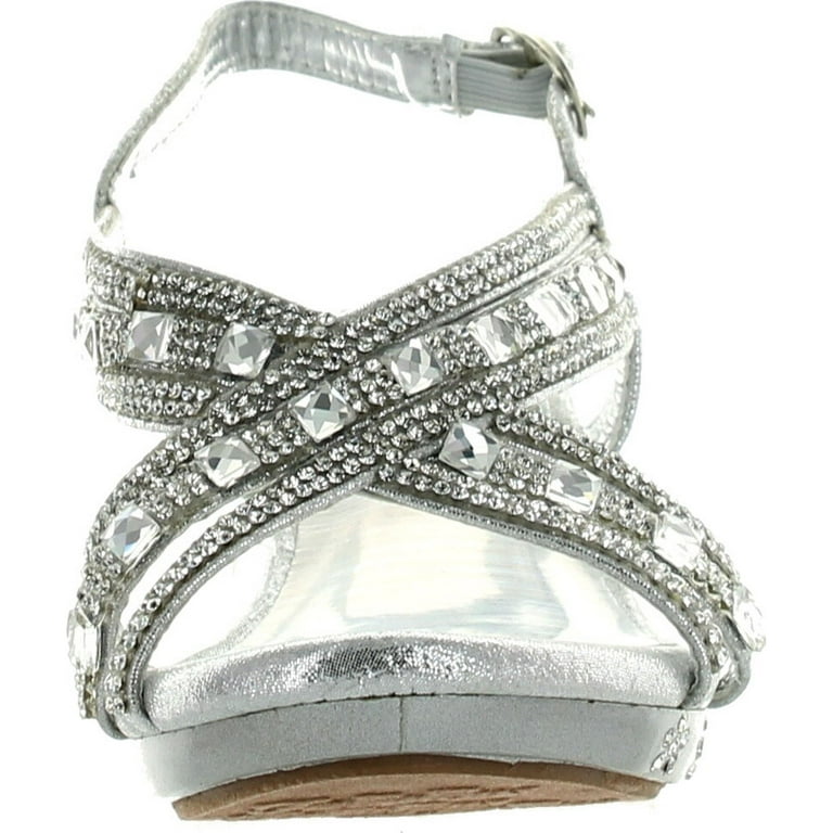 Girls Rhinestone Pageant Shoes