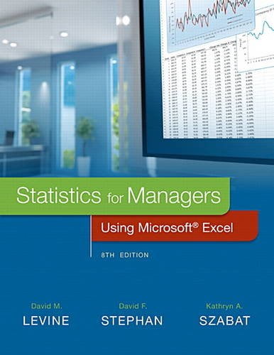 Pre-Owned Statistics for Managers Using Microsoft Excel (Hardcover ...