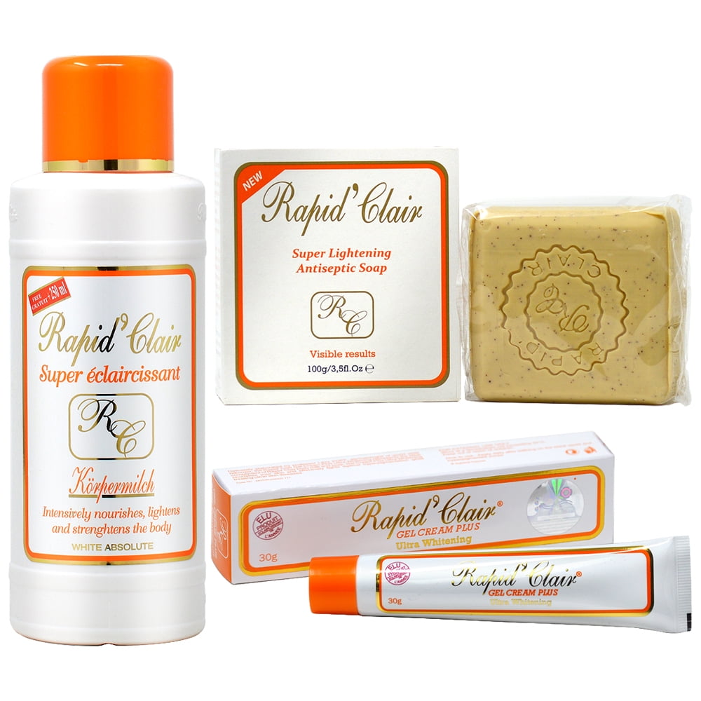 Rapid Clair Soap3.5oz & Gel Cream 1.06oz & Lotion 23.67oz - Walmart.com ...