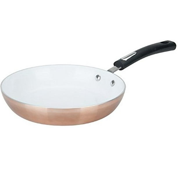 Hamilton Beach HAJ106 12 Inch Fry Pan Ceramic Non-Stick, 12", Copper ...