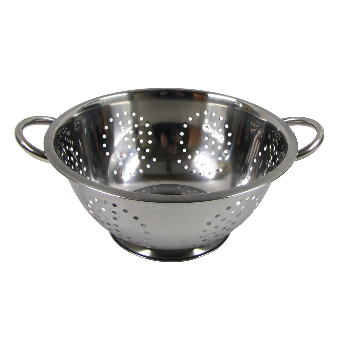 Stainless Steel 3 Qt Cooking Colander Metal Pasta Drain Noodle Strainer ...