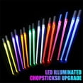 Vnanda Chopsticks Light Up - LED Glowing Light Saber Chop Sticks ...