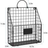 X-cosrack Wall Organizer for Office, Metal Hanging Wall File Organizer ...