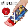 Mega Anime Men Water Bottle with Straw Lid Insulated Stainless Steel ...