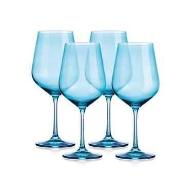 Colored Wine Glass Pink Ombre Set of 4 - Pink Lady Collection - Walmart.com
