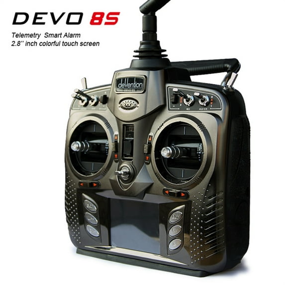 HobbyFlip Walkera Devention Devo 8S Radio Transmitter 8 Channel 2.4ghz RC Devo8STX Compatible ...