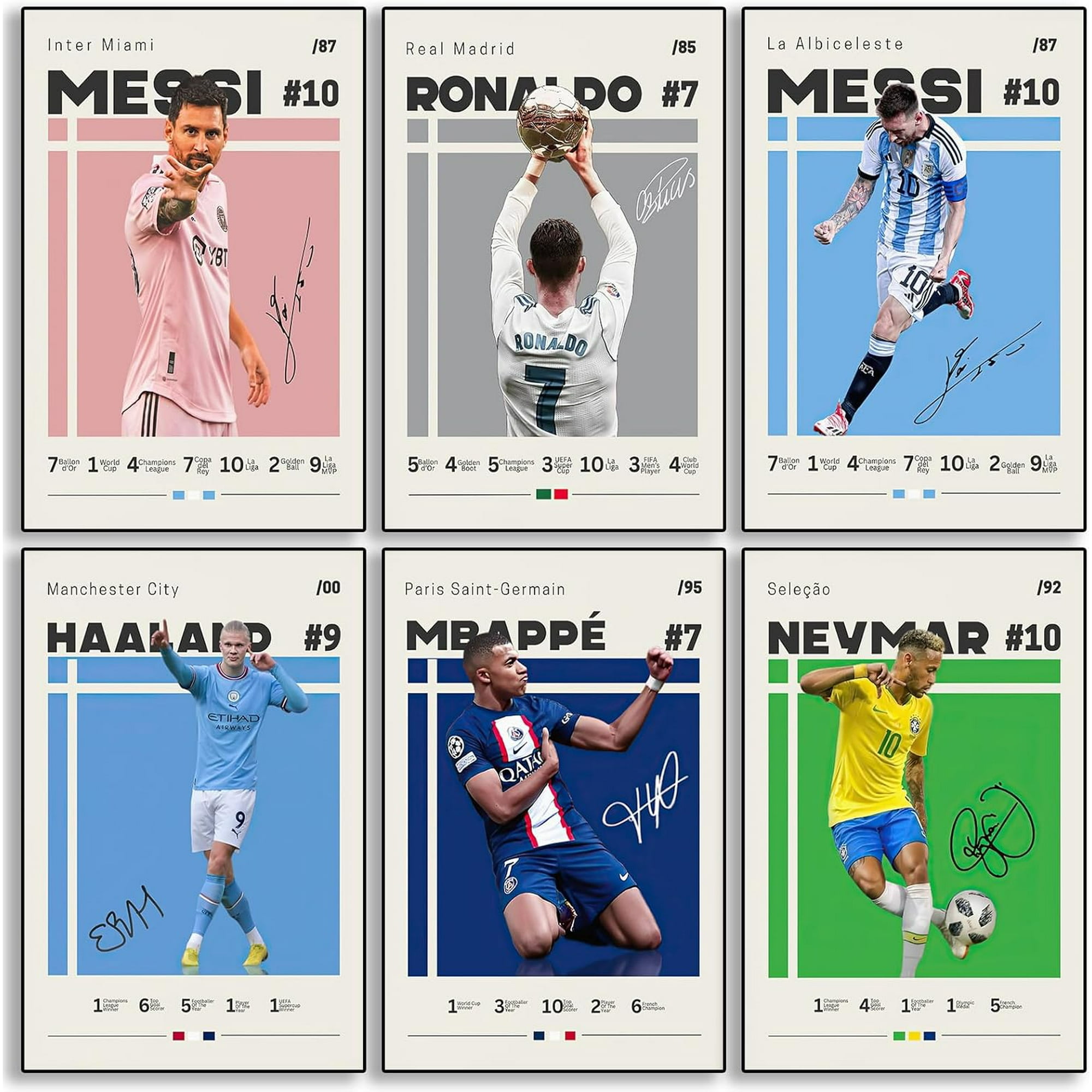 Click here for Qth Messi  Ronaldo  Mbappe  Haaland  Neymar Soccer... prices