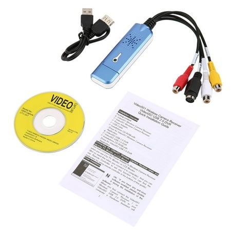 Portable USB 2.0 Easycap Video Audio Capture Card Adapter VHS DC60 DVD ...