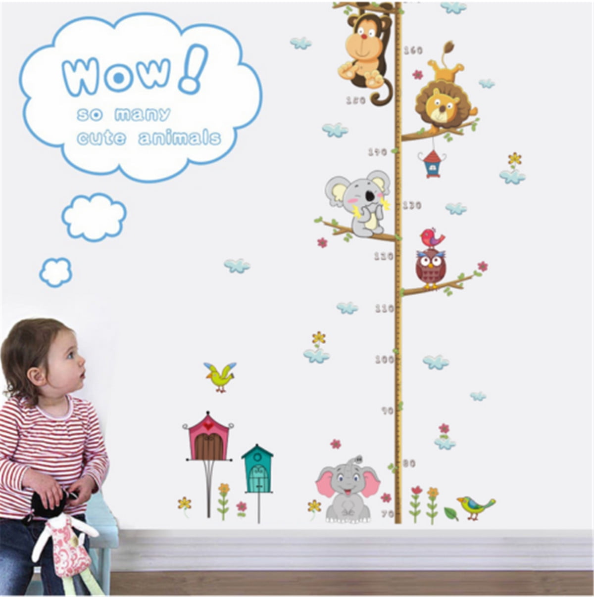 Removable Height Measure Chart Wall Sticker Kid Nursery Vinyl Decals ...
