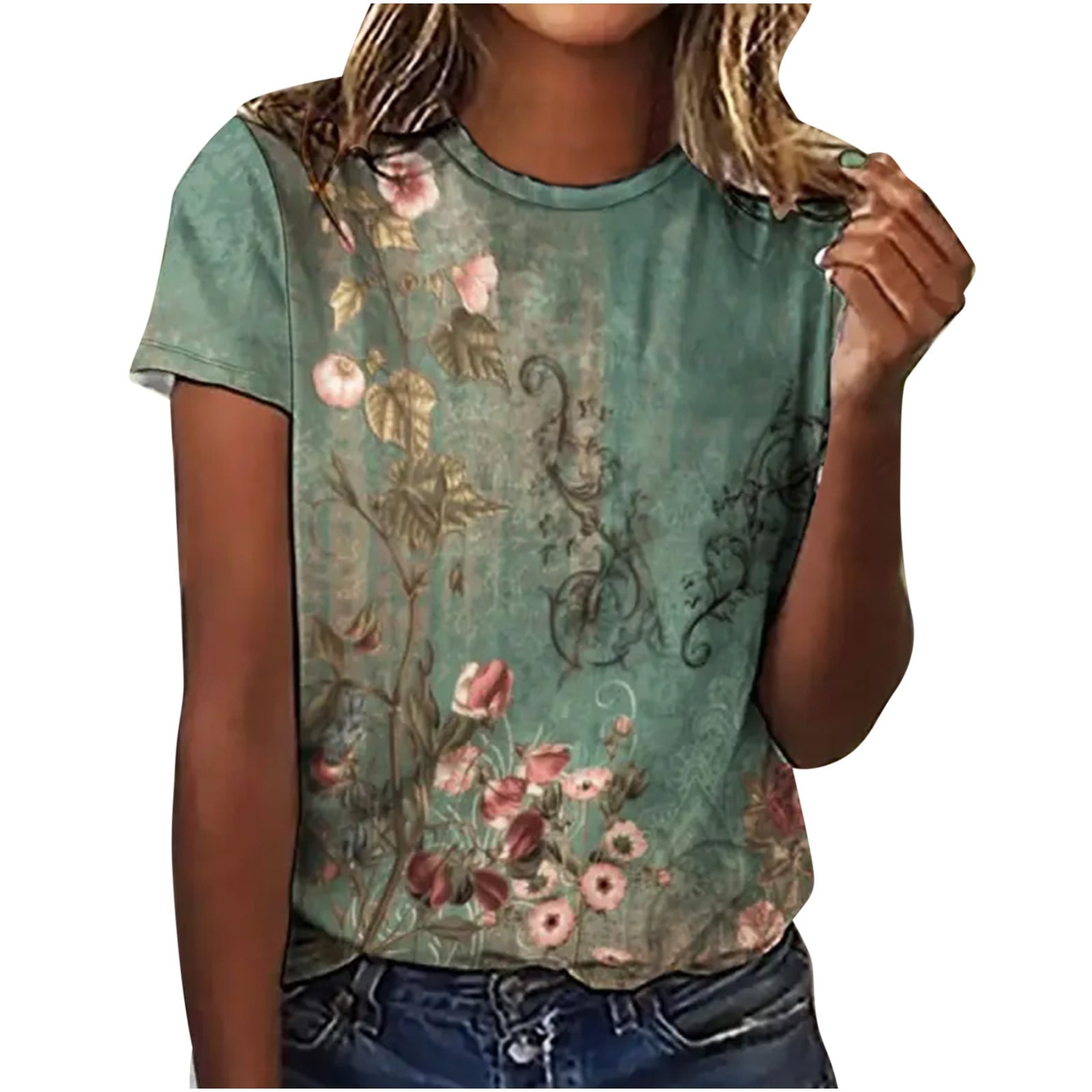 Click here for Yuyuzo Tunic Tops For Women Loose Fit Dressy Crewn... prices