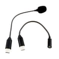 USB C Microphone 360 Degree Adjustable Gooseneck Noise Canceling ...